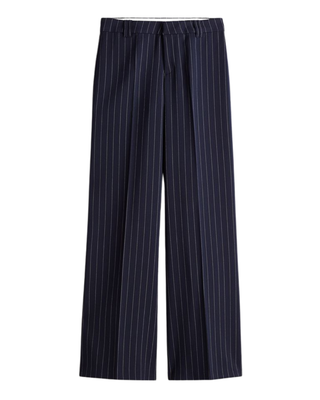 Striped Navy Straight Fit Suit Pants – Roshd